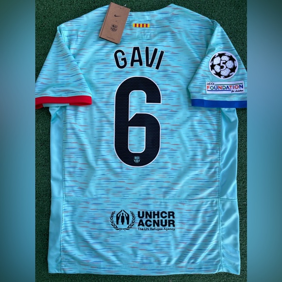 Shirts | 22324 Fc Barcelona 3rd Kit Soccer Jersey Gavi | Poshmark
